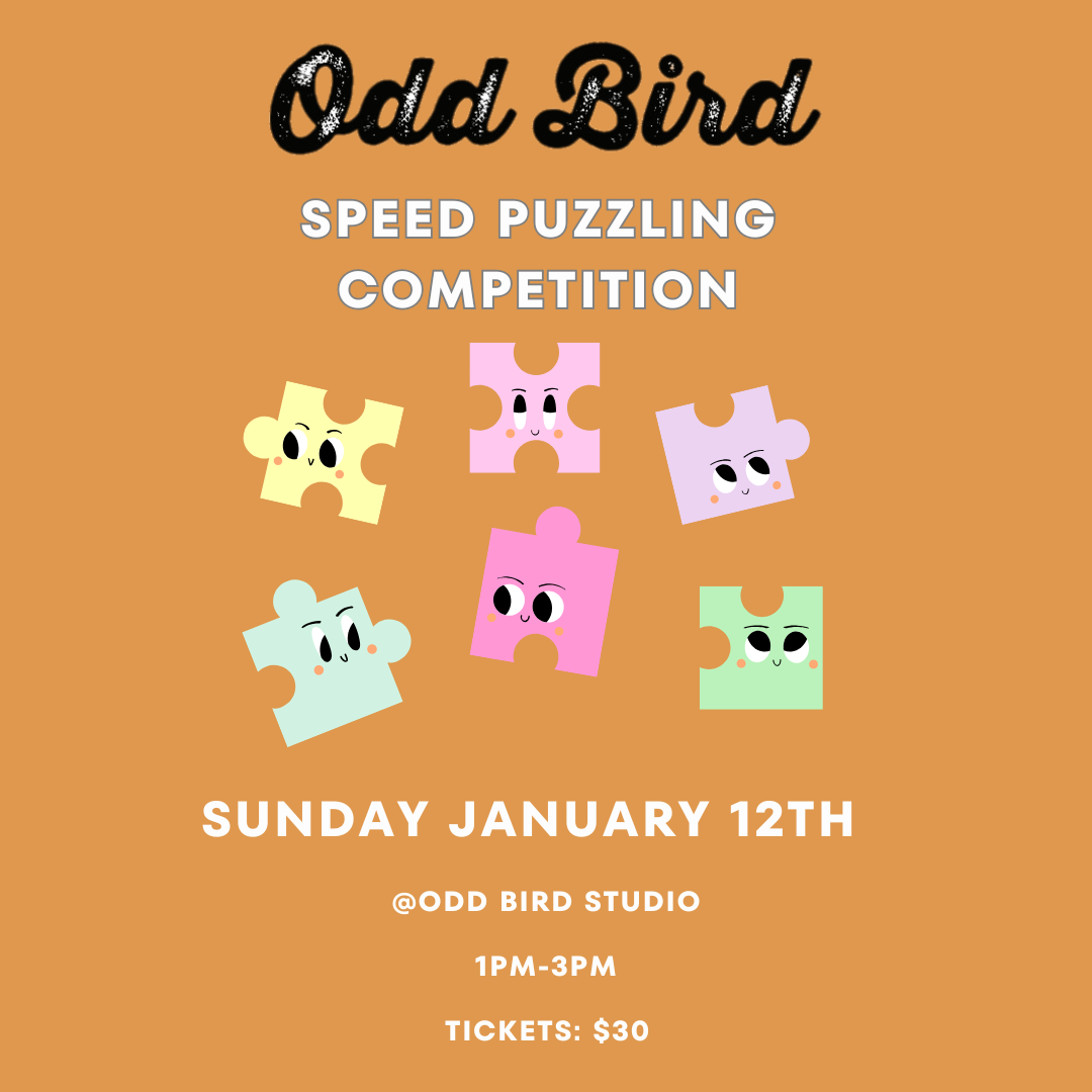 January 2025 Speed Puzzling Competition – Odd Bird Gifts