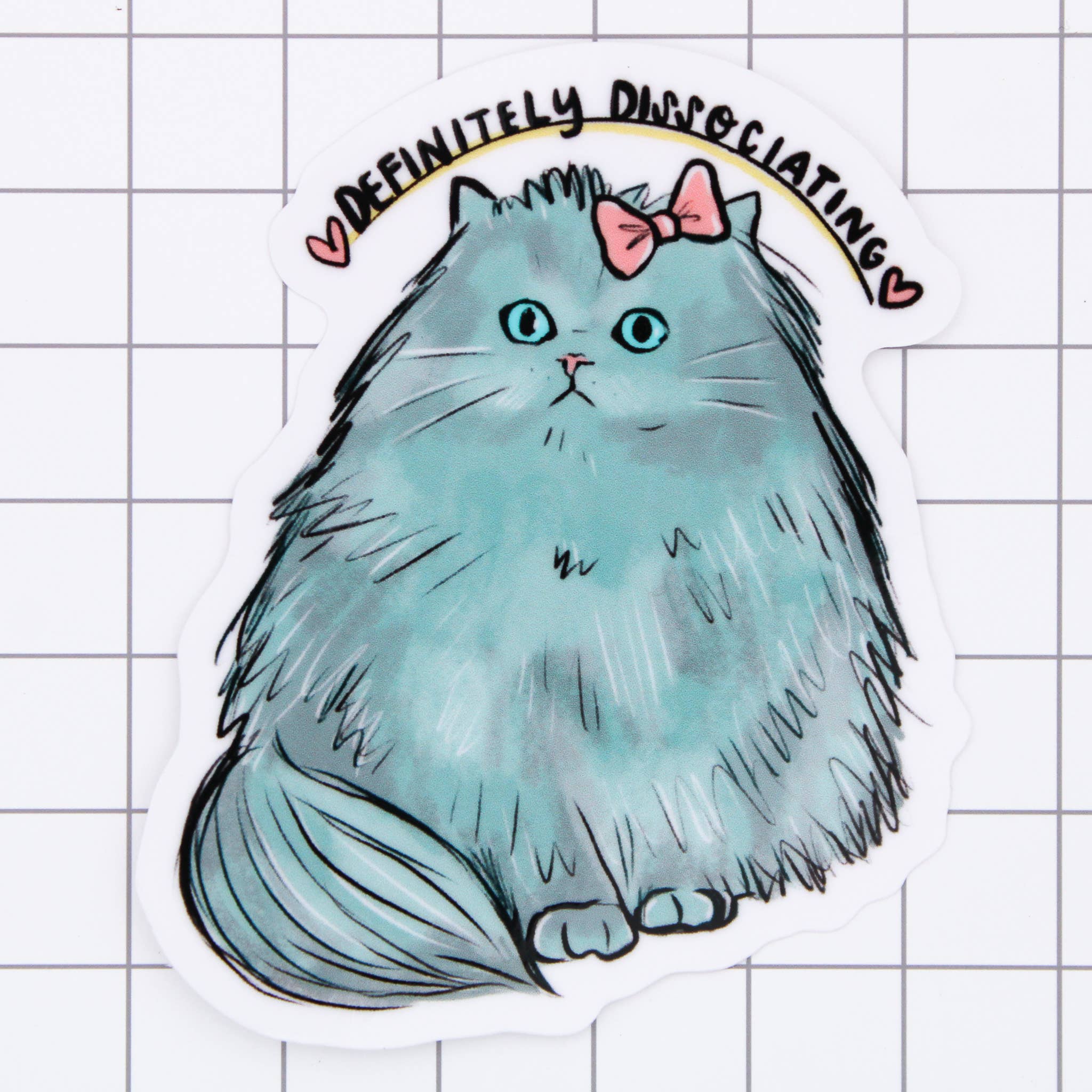 Dissociation Cat Vinyl Sticker – Odd Bird Gifts