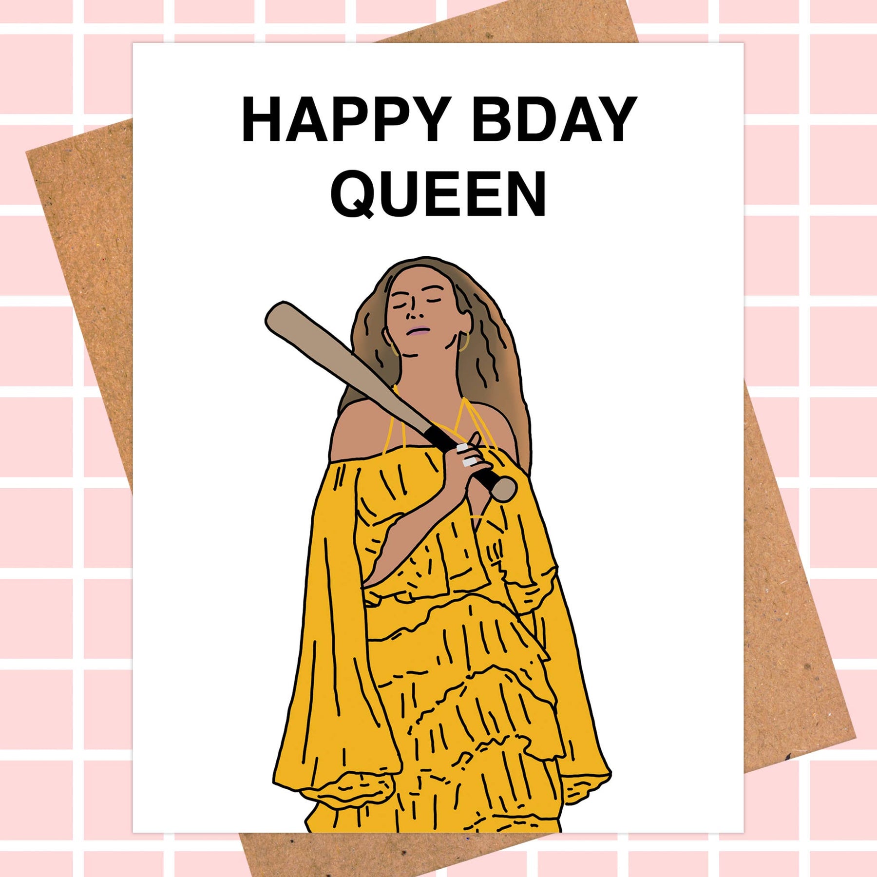 Beyonce Queen B Birthday Card – Odd Bird Gifts
