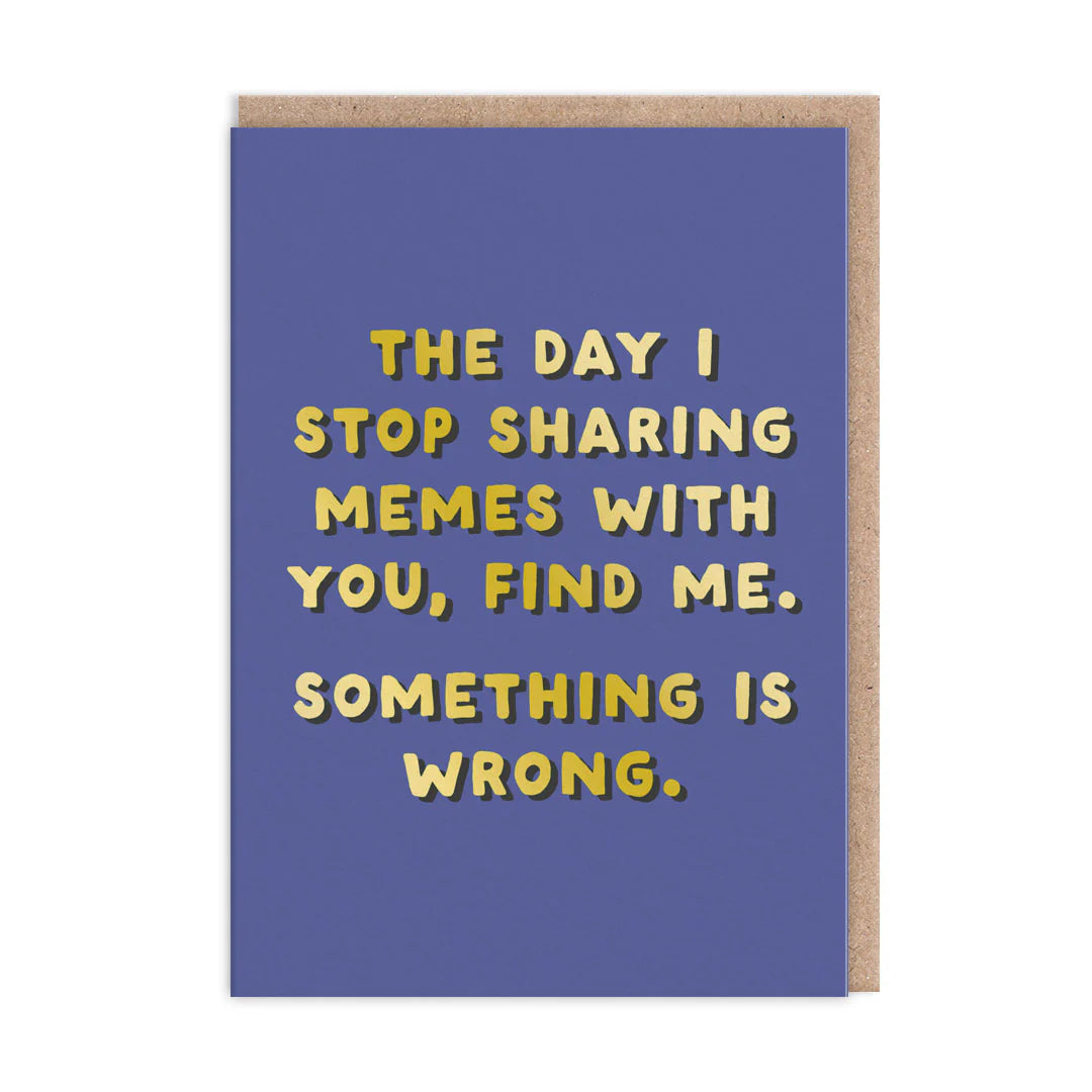 Sharing Memes Card – Odd Bird Gifts