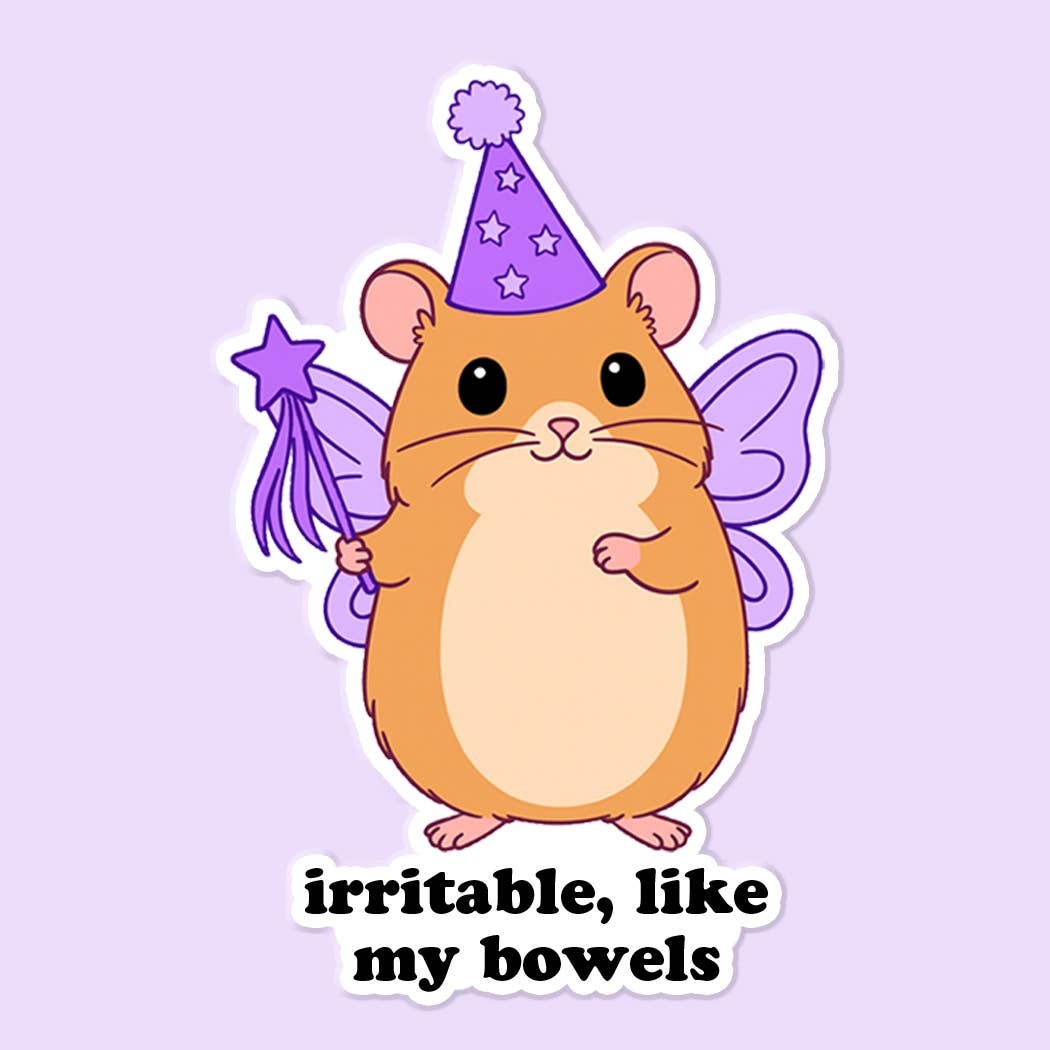 Irritable Like My Bowels Sticker – Odd Bird Gifts