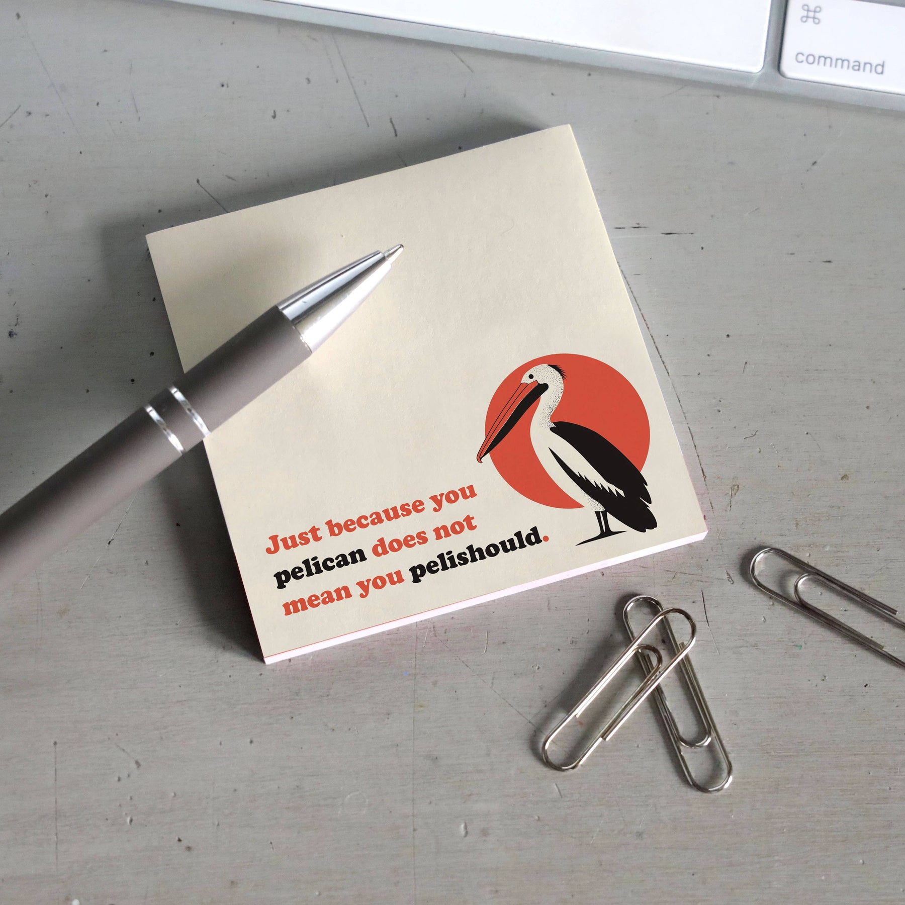 Pelican / Pelishould Sticky Notes – Odd Bird Gifts