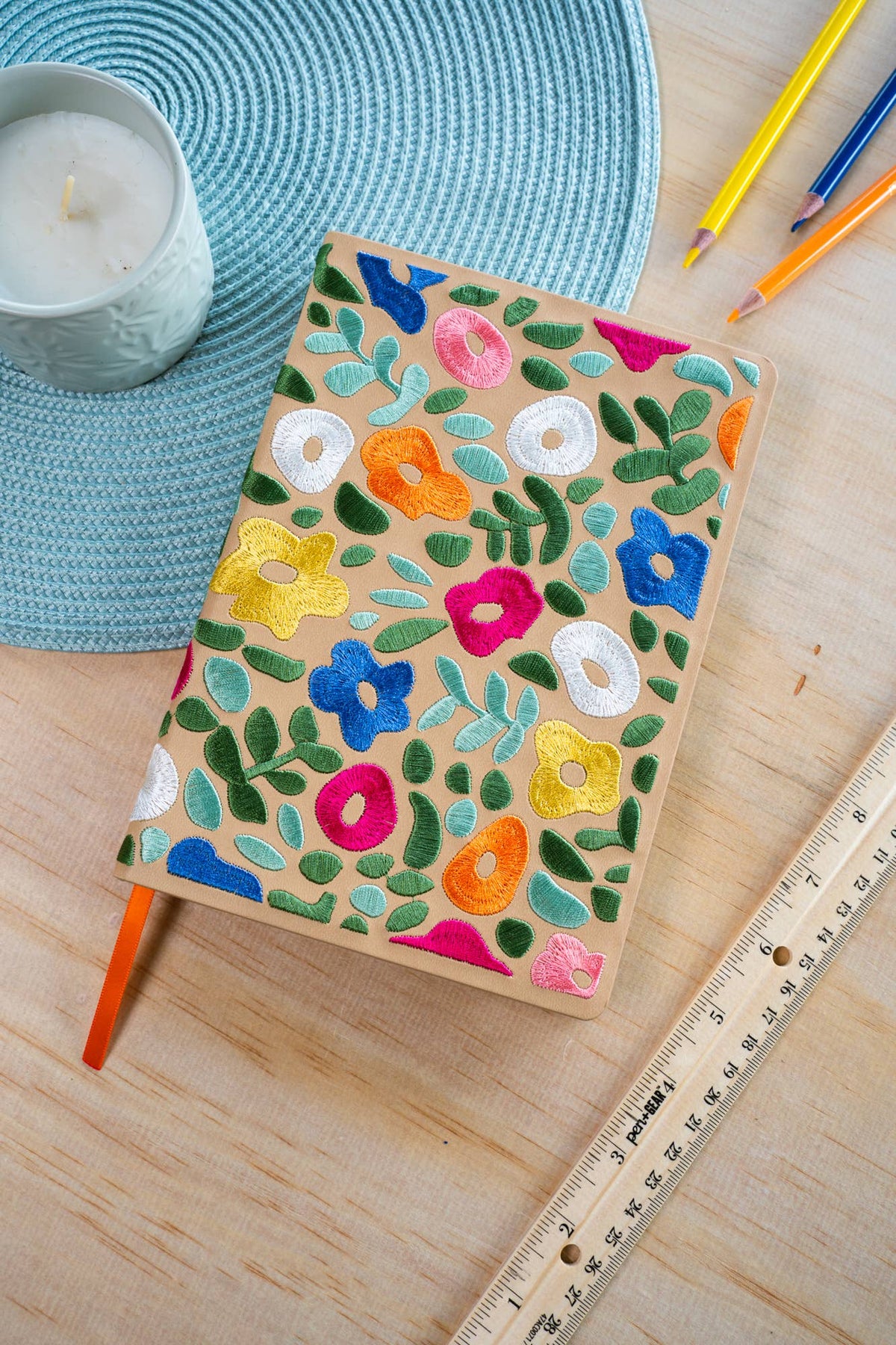 Spring Garden Embroidered Layflat Notebook – Odd Bird Gifts