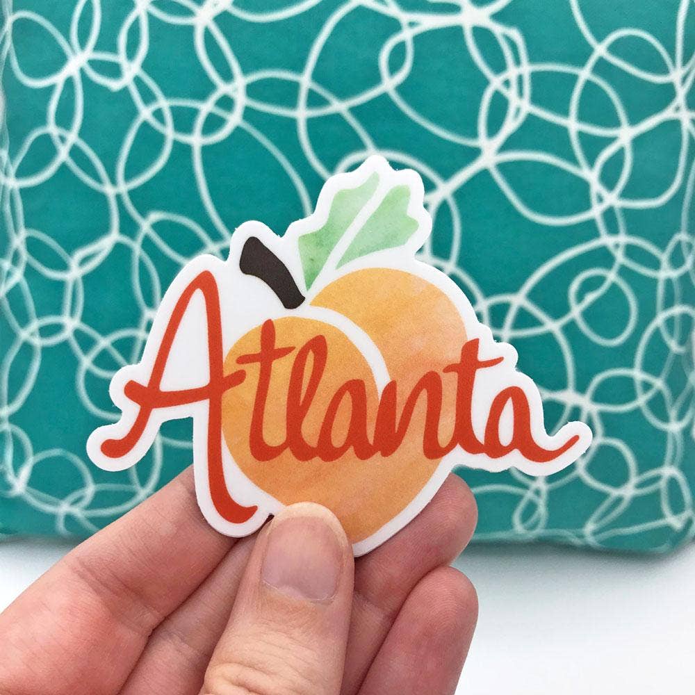 Atlanta Peach Vinyl Sticker – Odd Bird Gifts