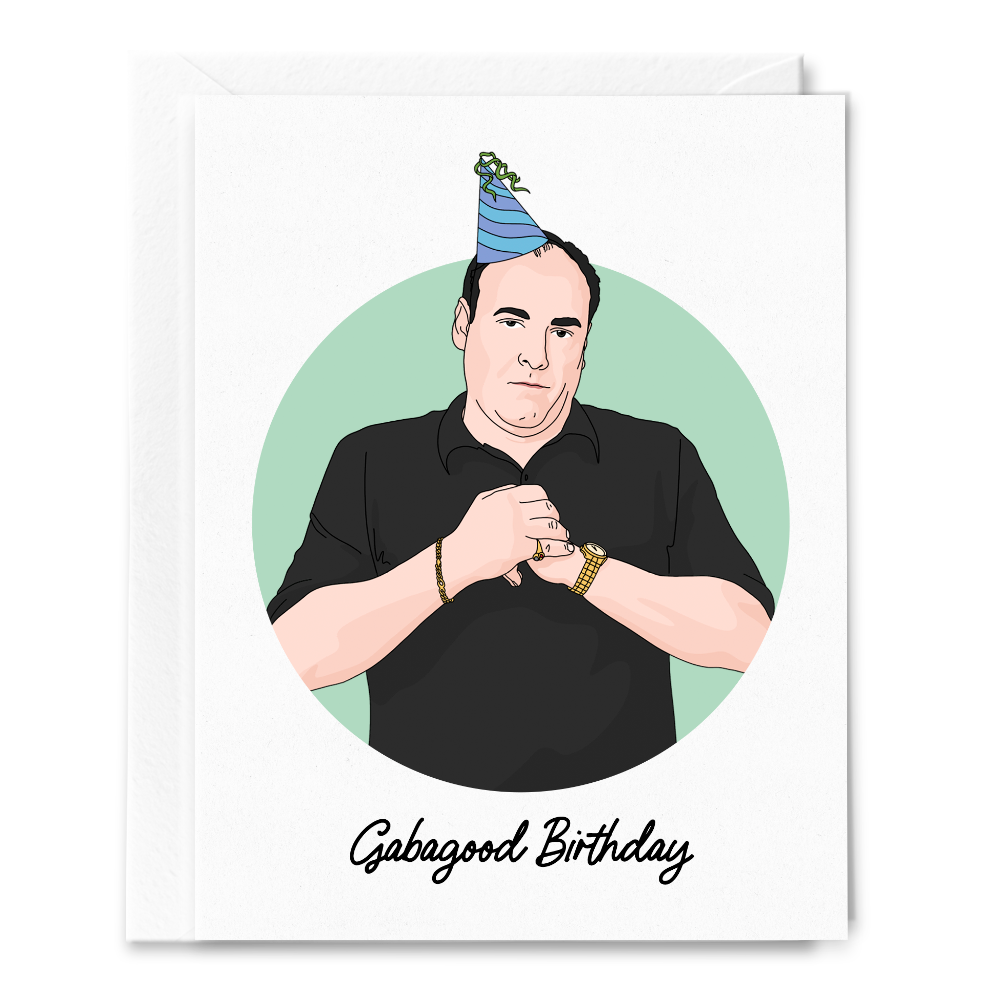 Gabagood Birthday Card - Tony Soprano – Odd Bird Gifts
